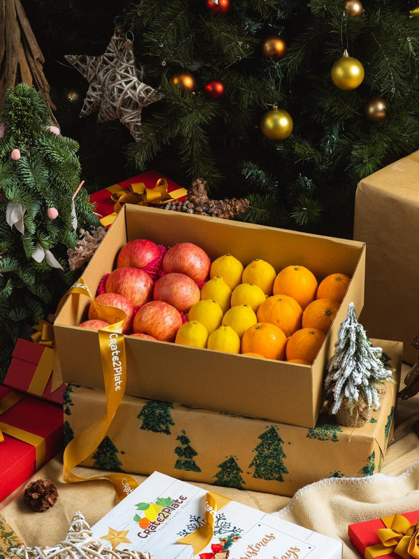 Gift Box Fuji Apples, Lemons, and Oranges | Crate2Plate